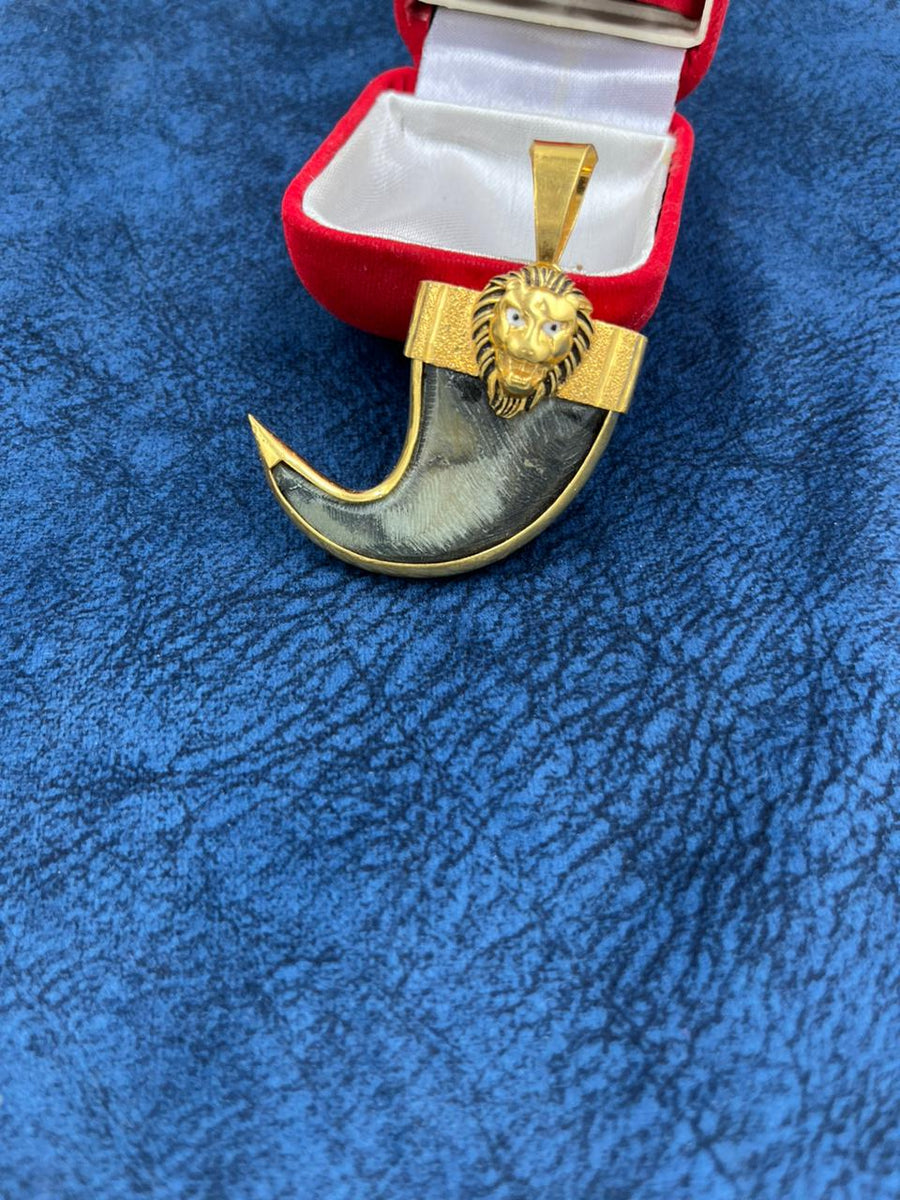 1 GRAM GOLD PLATING LION NAIL PENDANT FOR MEN DESIGN A-62 – Radhe Imitation