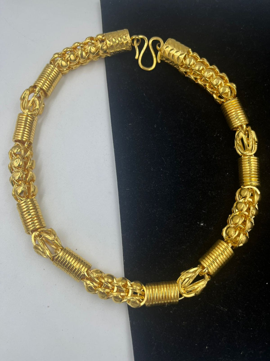 1 GRAM GOLD FORMING SPRING BHUNGLI HEAVY LOOK CHAIN FOR MEN DESIGN A-2 ...