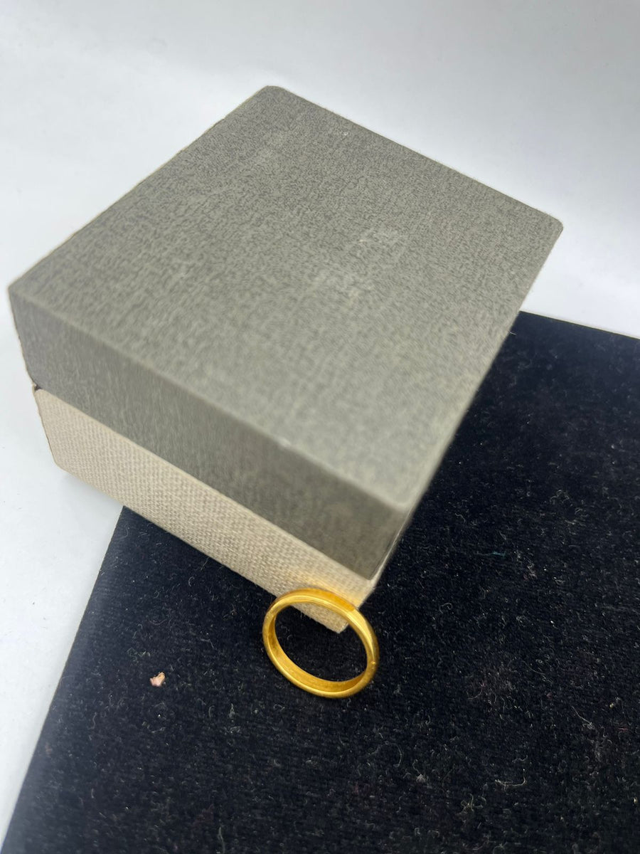1 GRAM GOLD FORMING PLAN RING FOR MEN DESIGN A-475 – Radhe Imitation