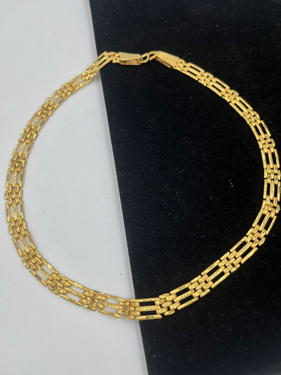 1 GRAM GOLD FORMING PASI CHAIN FOR MEN DESIGN A-298 – Radhe Imitation