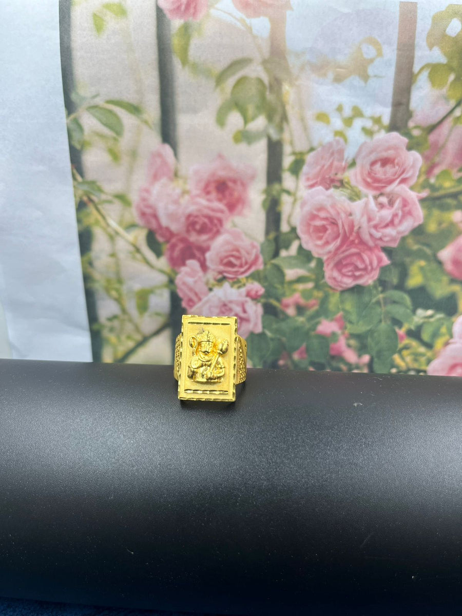 1 GRAM GOLD FORMING HANUMAN DADA RING FOR MEN DESIGN A-548 – Radhe ...