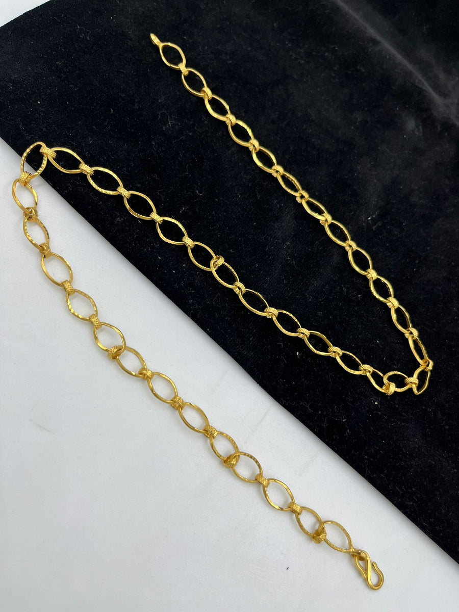1 GRAM GOLD FORMING CHAIN FOR MEN DESIGN A-304 – Radhe Imitation