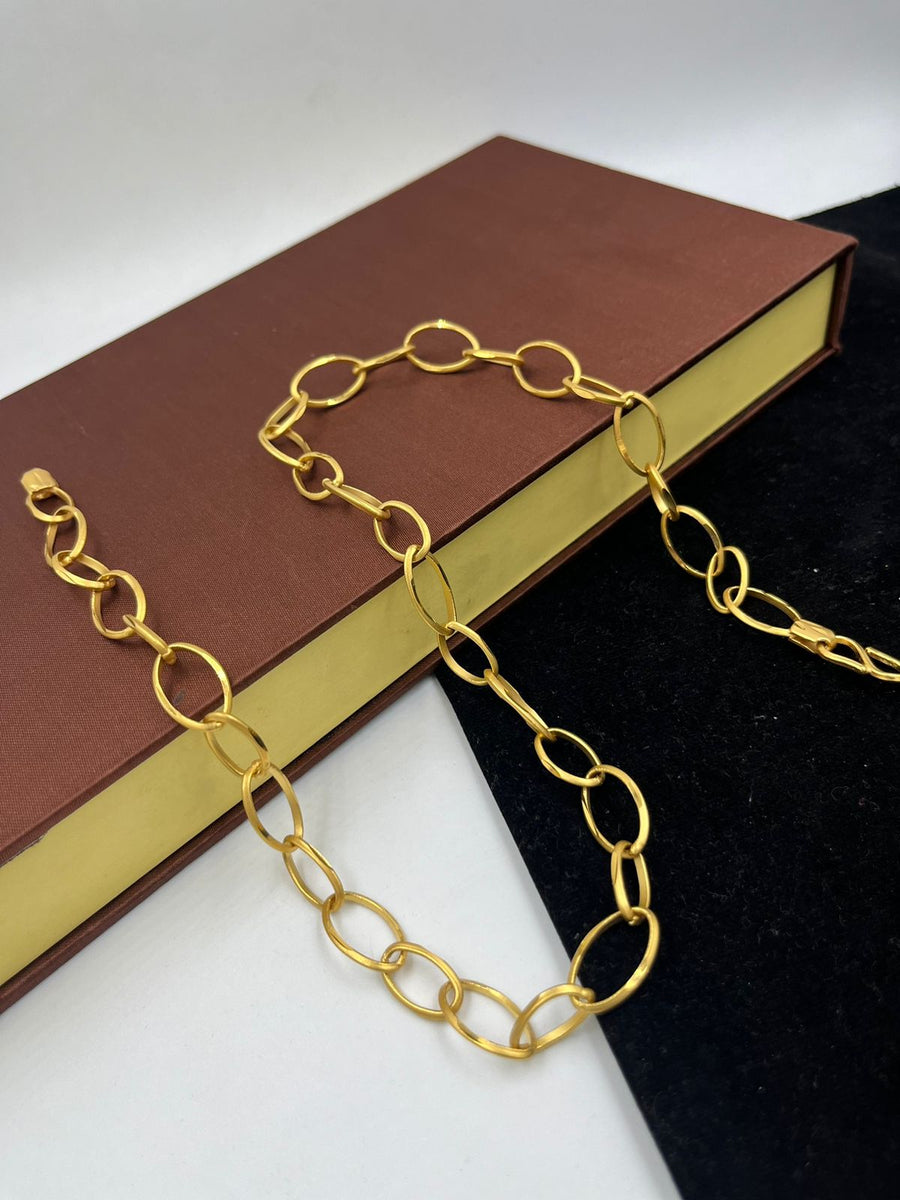 1 GRAM GOLD FORMING CHAIN FOR MEN DESIGN A-322 – Radhe Imitation