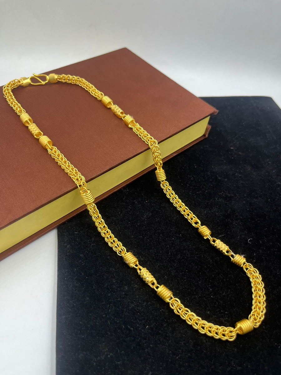 1 GRAM GOLD INDO CHAIN FOR MEN DESIGN A-379 – Radhe Imitation