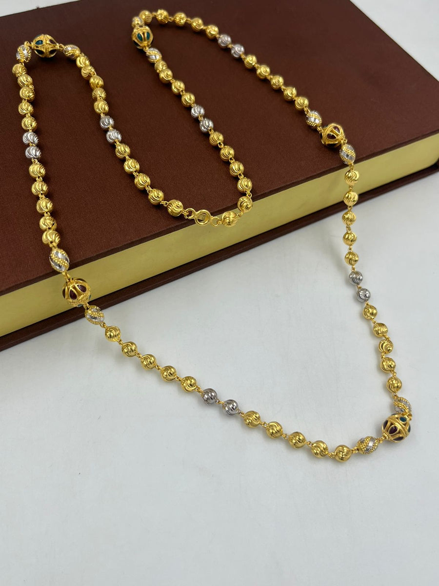 1 GRAM GOLD LADIES MALA FOR WOMEN DESIGN A-24 – Radhe Imitation