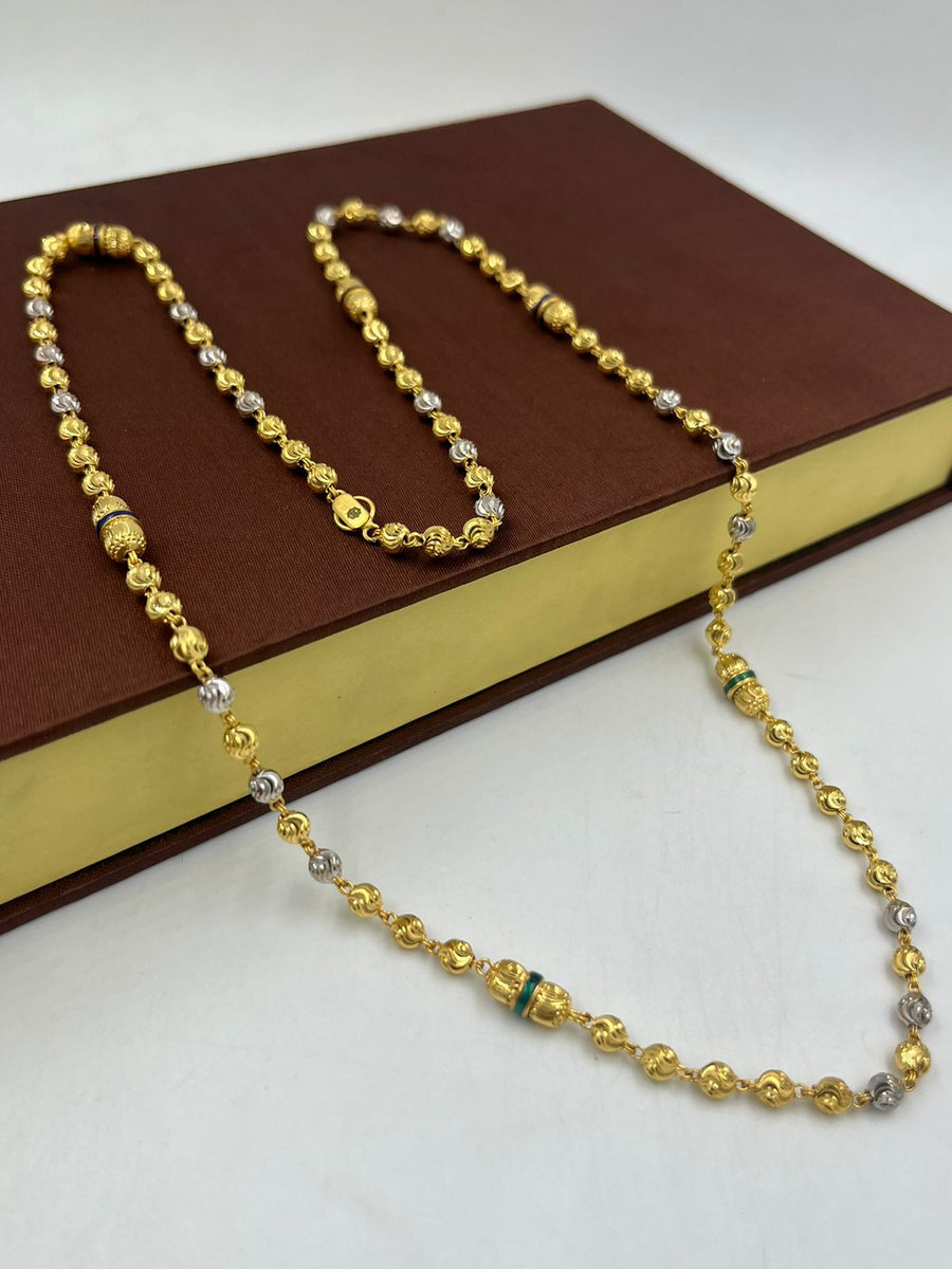 1 GRAM GOLD LADIES MALA FOR WOMEN DESIGN A-25 – Radhe Imitation