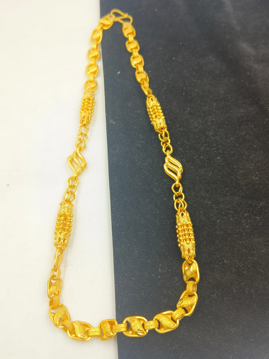 1 GRAM GOLD GOP CHAIN FOR MEN DESIGN A-400 – Radhe Imitation