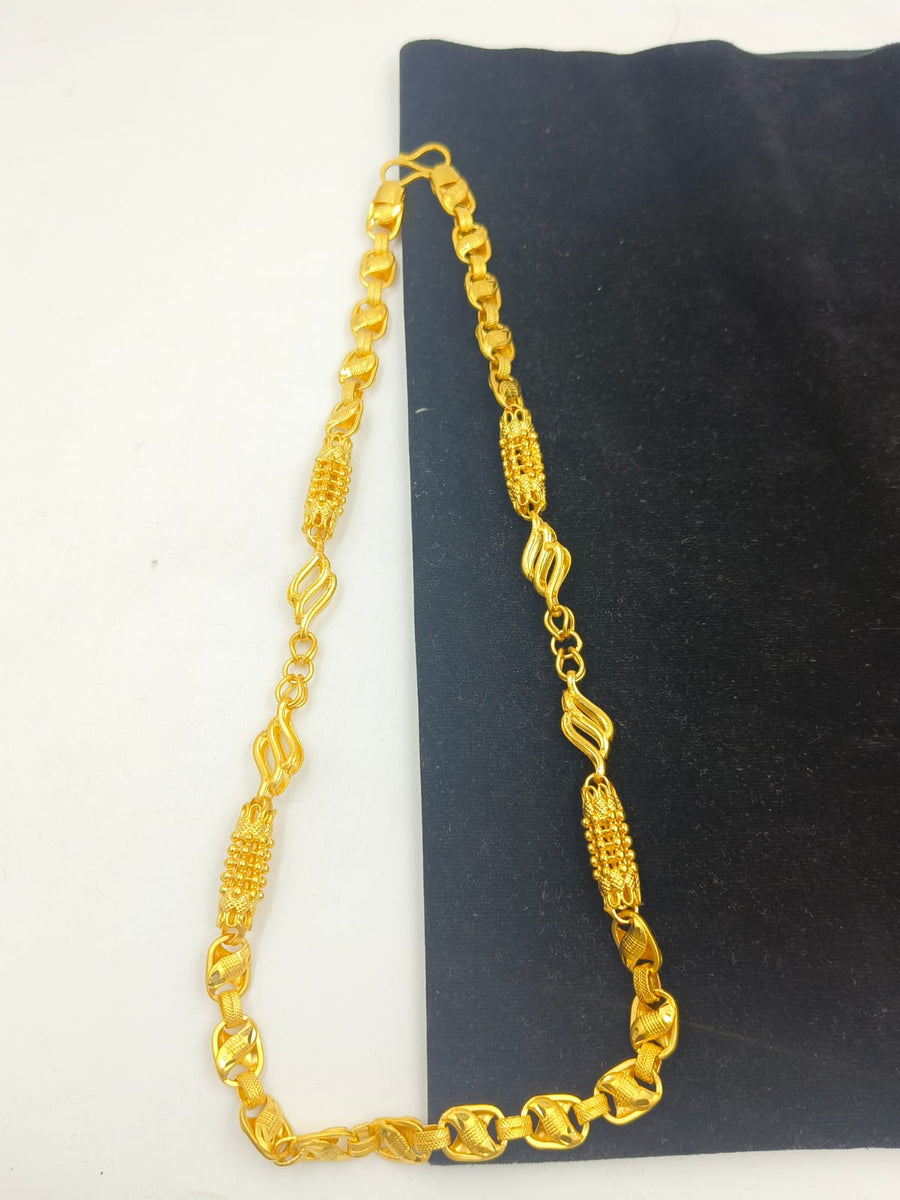 1 GRAM GOLD GOP CHAIN FOR MEN DESIGN A-402 – Radhe Imitation