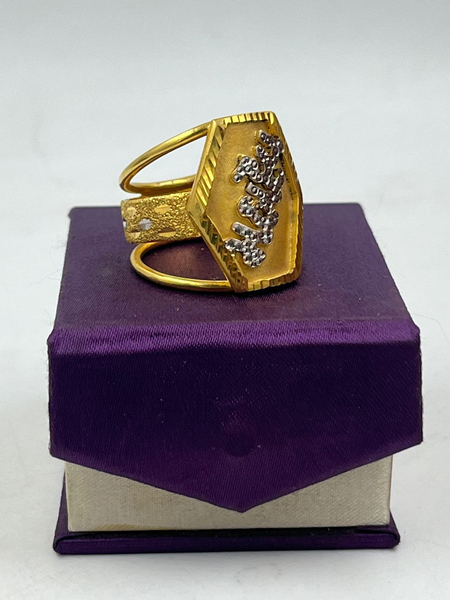 1 GRAM GOLD MAHADEV RING FOR MEN DESIGN A-682 – Radhe Imitation