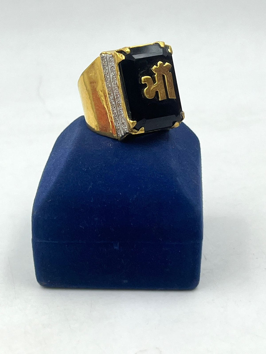 1 GRAM GOLD MAA RING FOR MEN DESIGN A-773 – Radhe Imitation