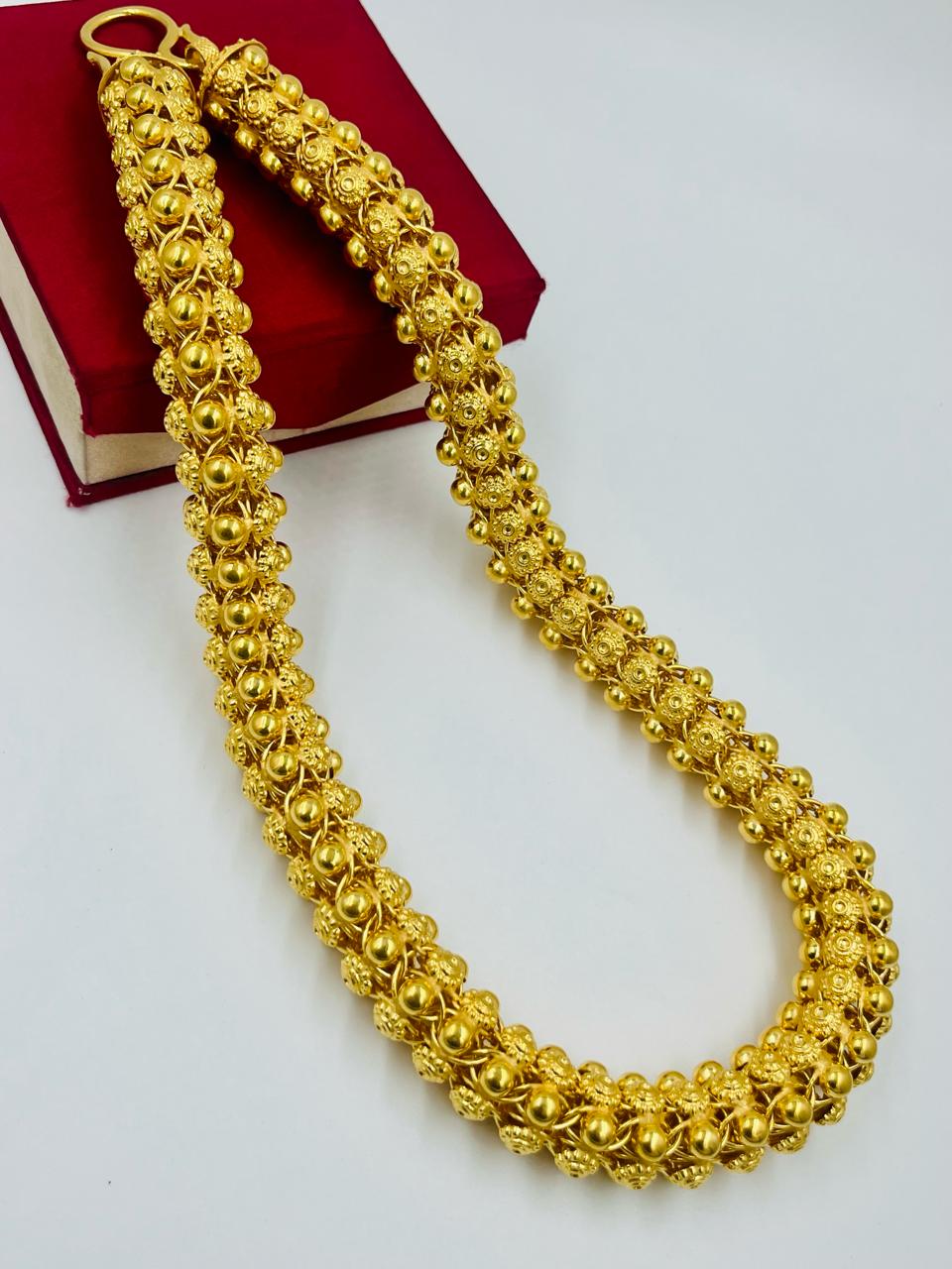 1 GRAM GOLD GOP FLOWER CHAIN FULLY HEAVY LOOK CHAIN FOR MEN DESIGN A-5 ...