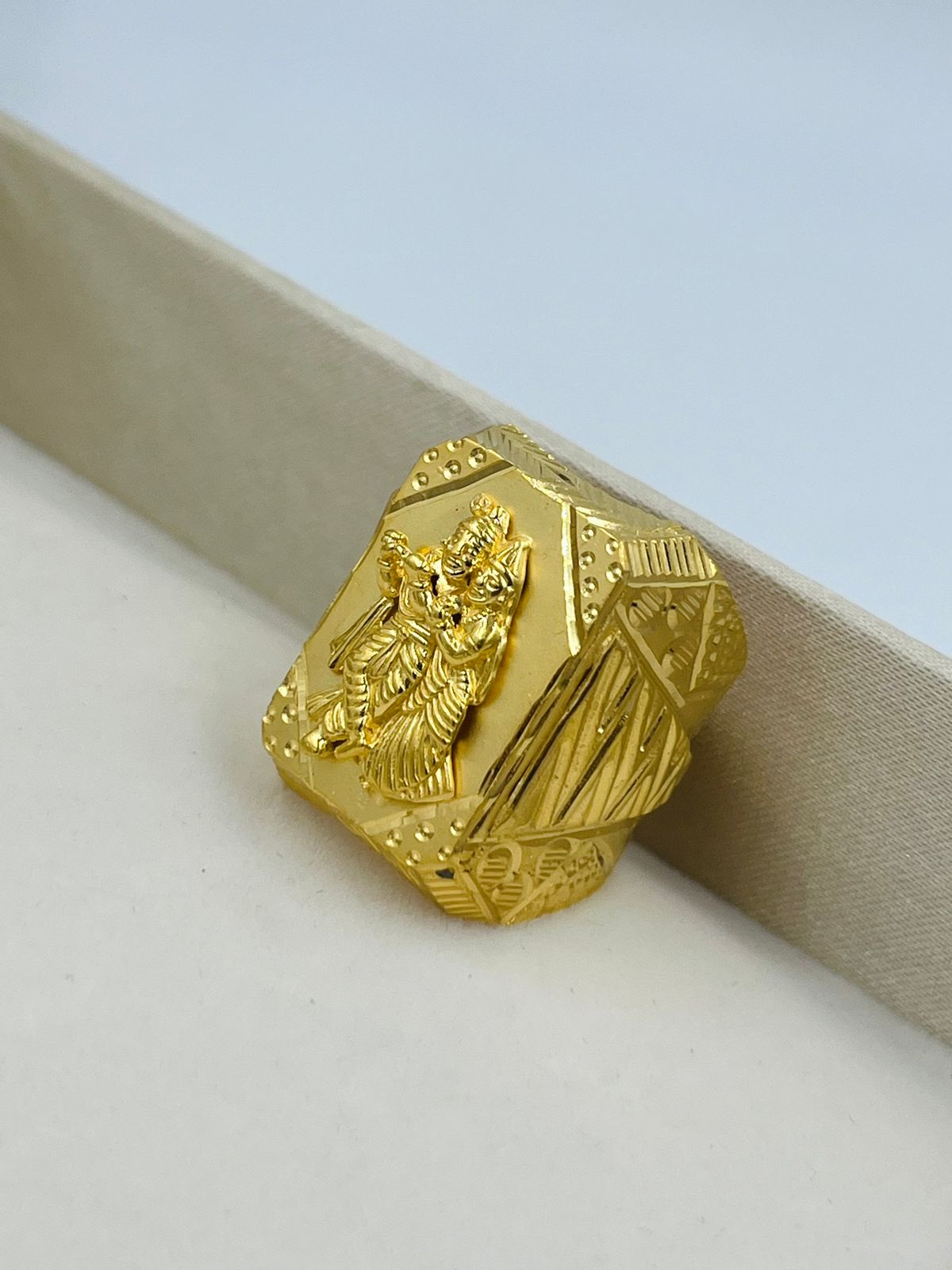 1 GRAM GOLD FORMING RADHA KRISHNA RING FOR MEN DESIGN A-852 – Radhe ...
