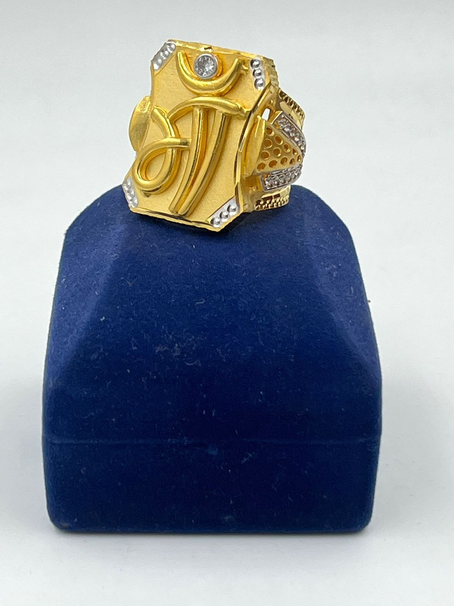 1 GRAM GOLD MAA RING FOR MEN DESIGN A-887 – Radhe Imitation