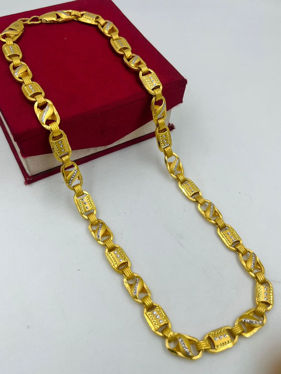 1 GRAM GOLD FORMING MIX KOYLI DESIGN FOR MEN DESIGN A-90 – Radhe Imitation