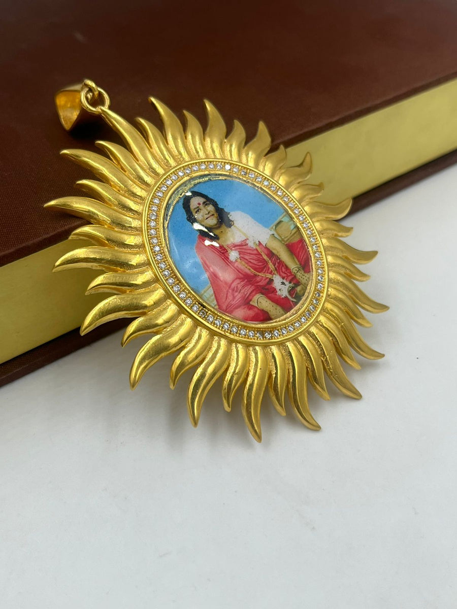 1 GRAM GOLD PLATED SONAL MAA PHOTO PENDANT FOR MEN DESIGN A-359 – Radhe ...