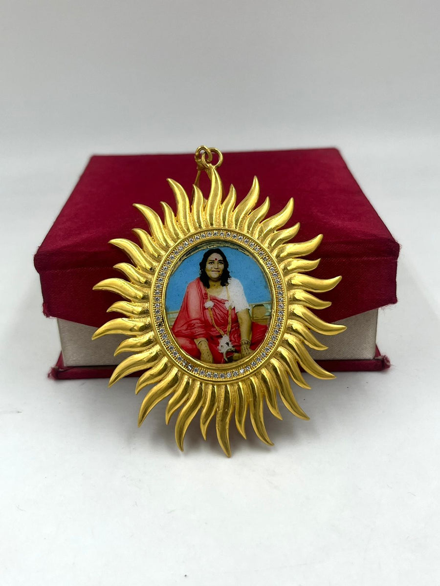 1 GRAM GOLD PLATED SONAL MAA PHOTO PENDANT FOR MEN DESIGN A-359 – Radhe ...