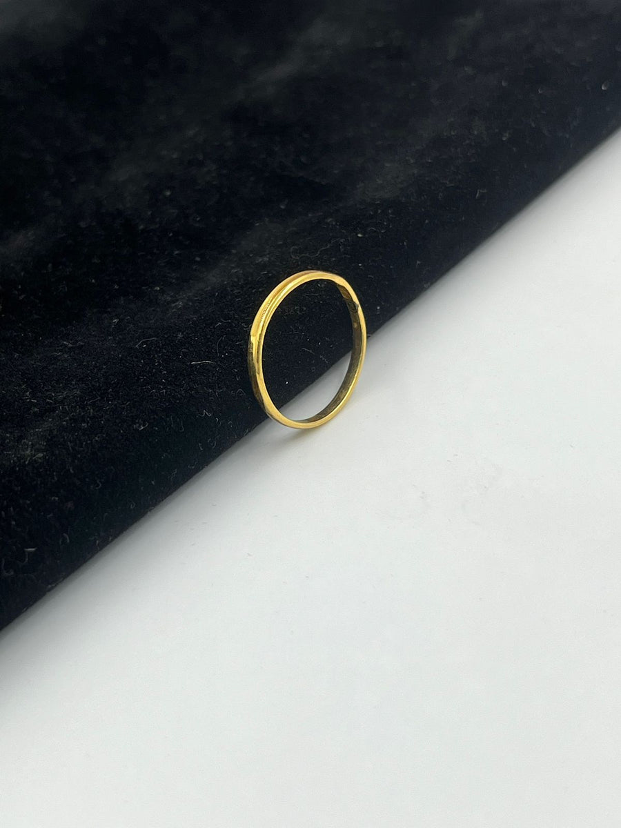 1 GRAM GOLD FORMING PLAN RING FOR MEN DESIGN A-953 – Radhe Imitation