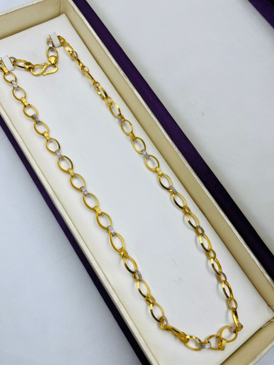 1 GRAM GOLD CHAIN FOR MEN DESIGN A-711 – Radhe Imitation
