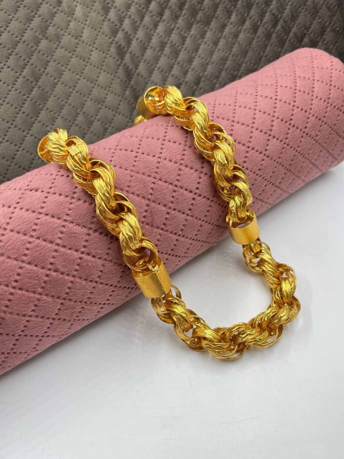 1 GRAM GOLD GOP CHAIN FOR MEN DESIGN A-423 – Radhe Imitation