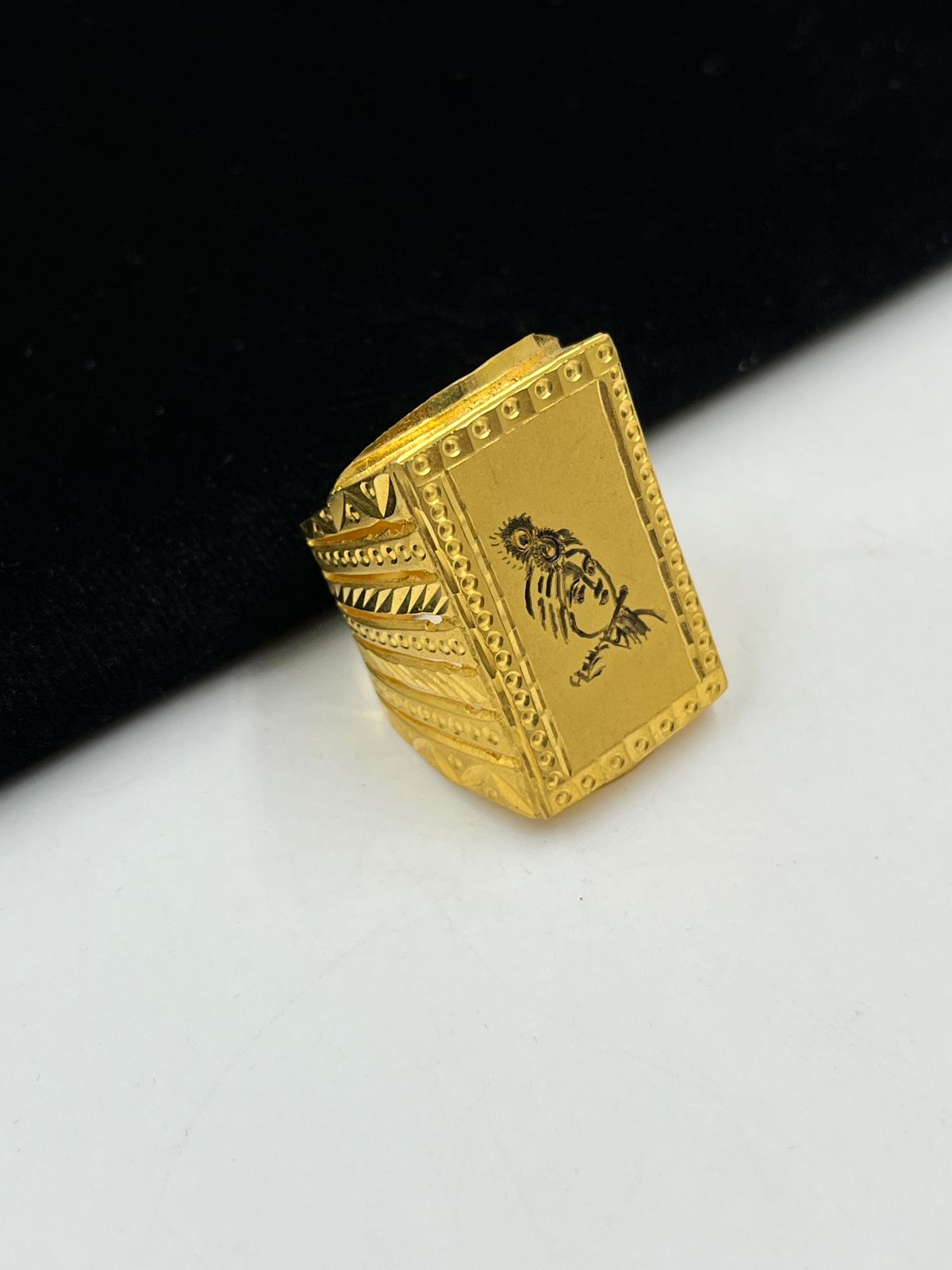 1 GRAM GOLD FORMING KRISHNA RING FOR MEN DESIGN A-817 – Radhe Imitation