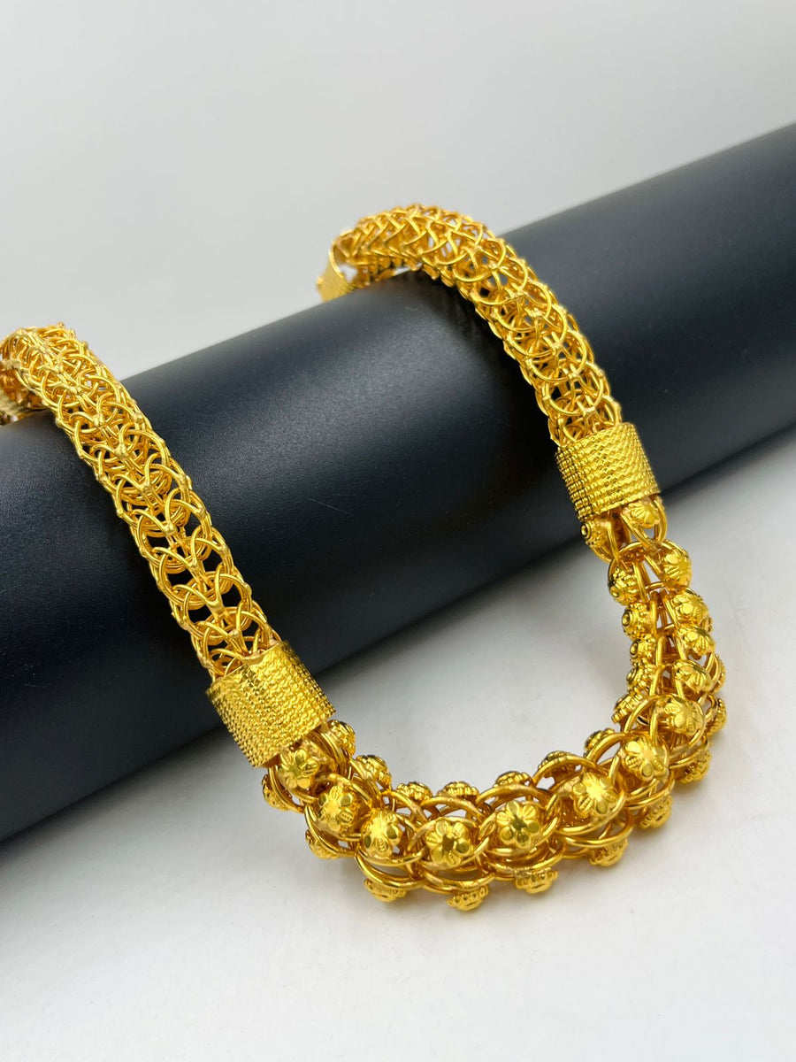 1 GRAM GOLD FORMING SOUTH,GOP CHAIN FOR MEN DESIGN A-639 – Radhe Imitation