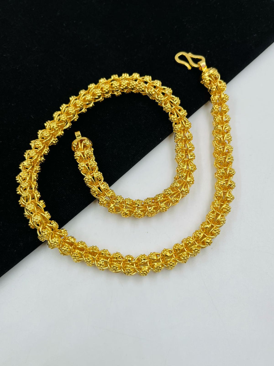 1 GRAM GOLD GOP CHAIN FOR MEN DESIGN A-429 – Radhe Imitation