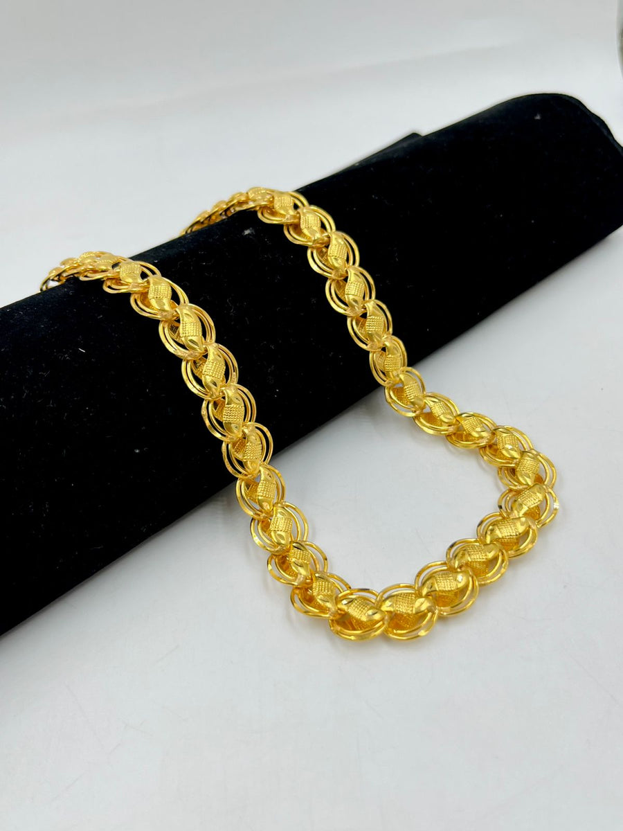 1 GRAM GOLD KOYLI BIG CHAIN FOR MEN DESIGN A-680 – Radhe Imitation