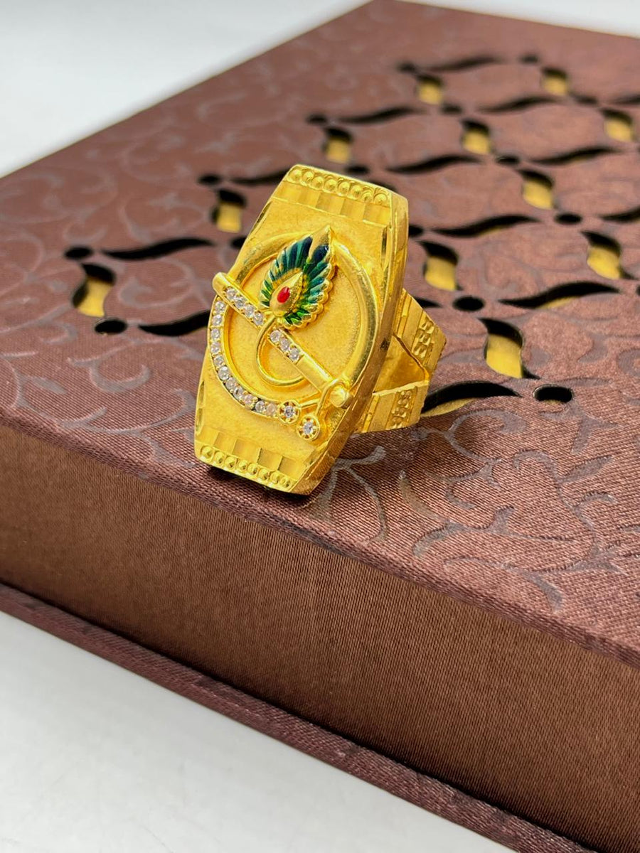 1 GRAM GOLD FORMING MORPINCH RING FOR MEN DESIGN A-97 – Radhe Imitation