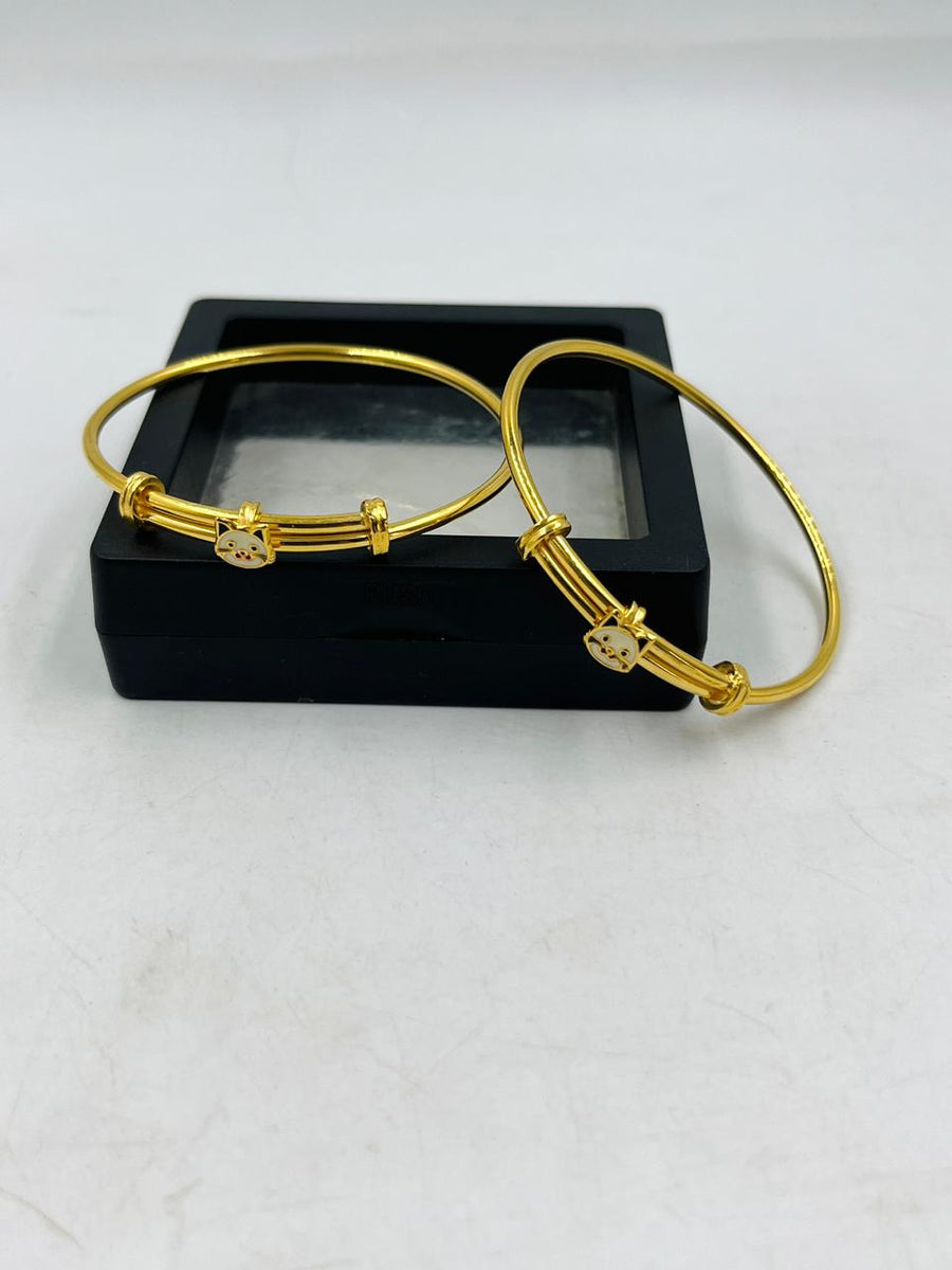 1 GRAM GOLD PLATED KITTY KADLI (BACHA KADLI) DESIGN A-35 – Radhe Imitation