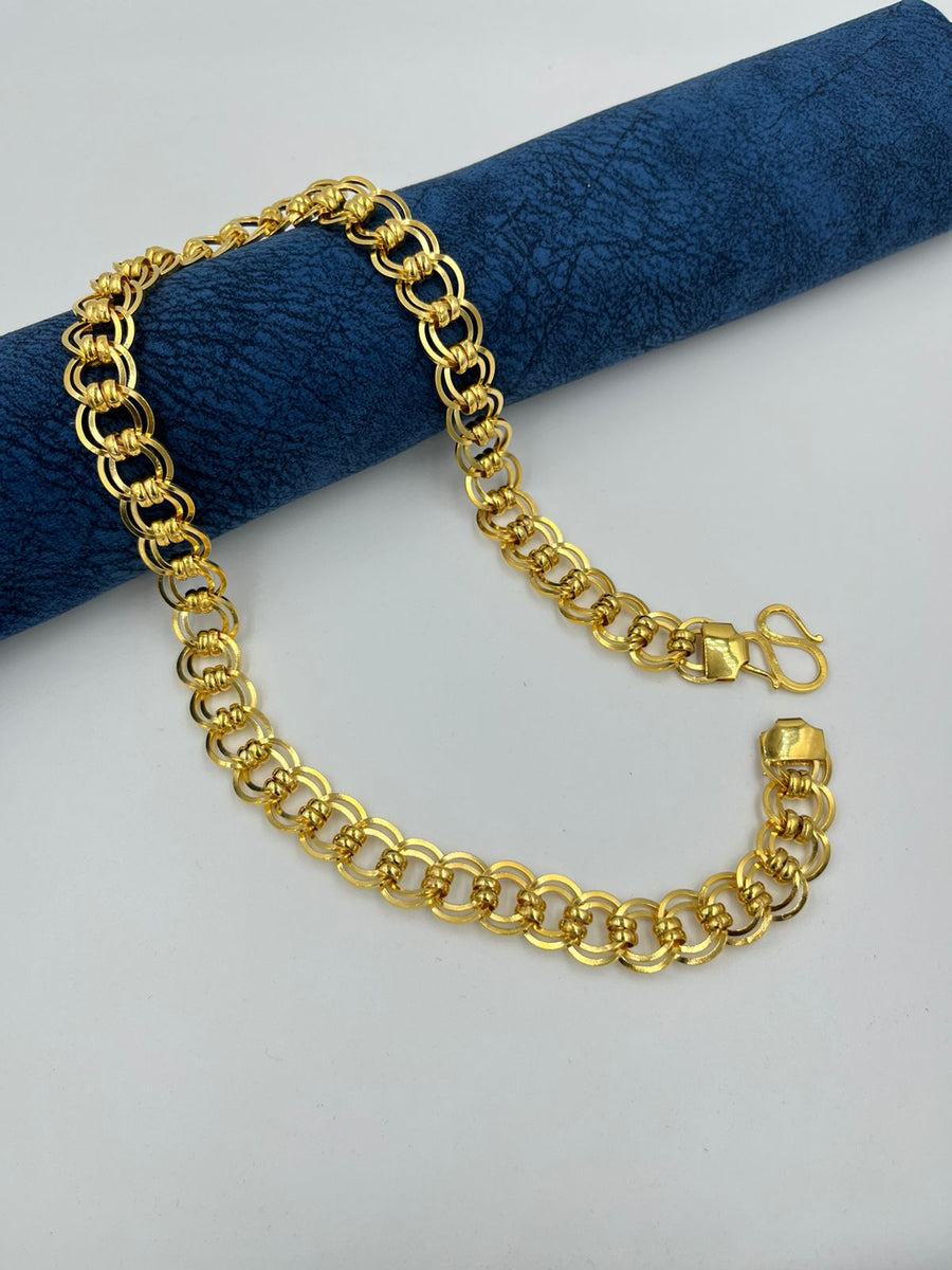 1 GRAM GOLD FORMING 2 KADI CHAIN FOR MEN DESIGN A-84 – Radhe Imitation