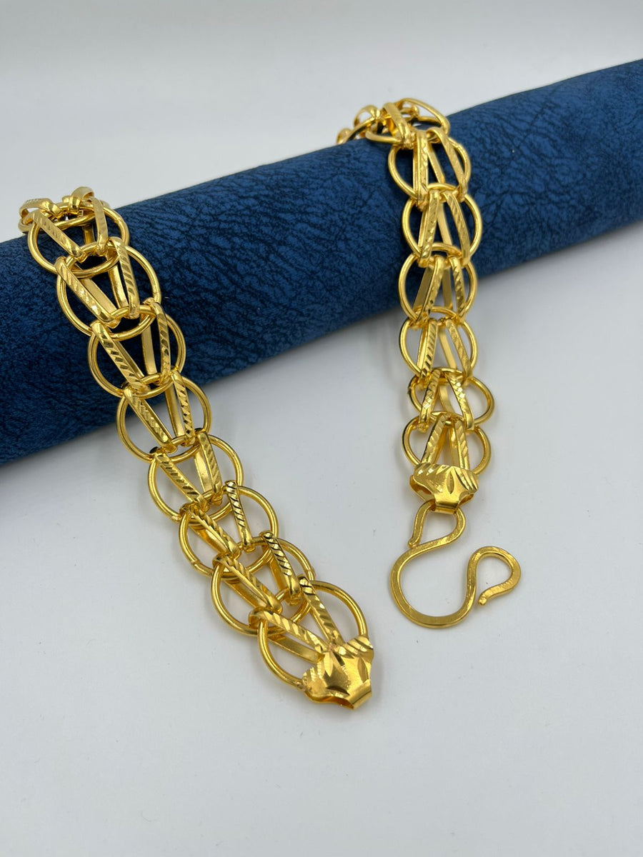 1 GRAM GOLD FORMING ROUND CHAIN FOR MEN DESIGN A-85 – Radhe Imitation