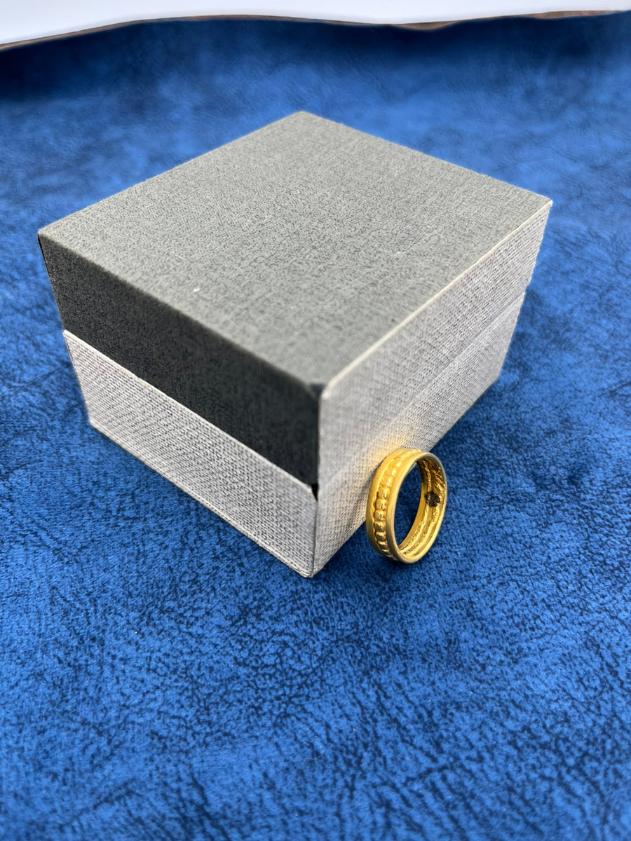 1 GRAM GOLD FORMING BOND FINGER RING FOR MEN DESIGN A-2 – Radhe Imitation