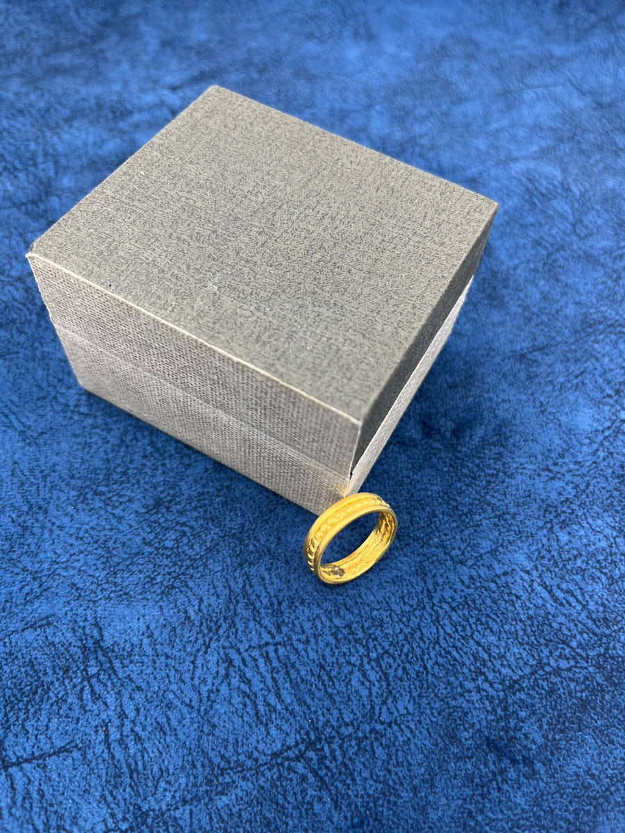 1 GRAM GOLD FORMING BOND FINGER RING FOR MEN DESIGN A-2 – Radhe Imitation