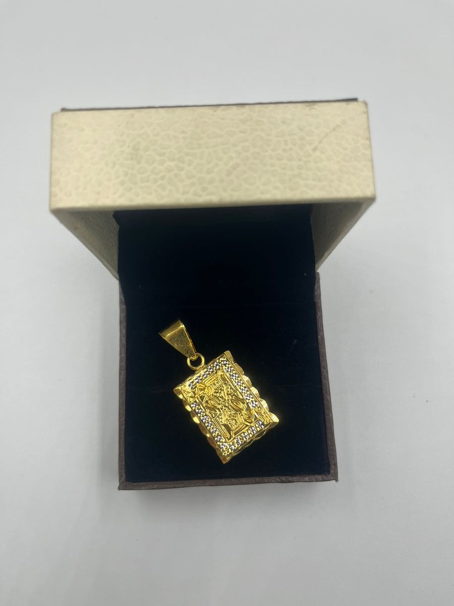 1 GRAM GOLD FORMING PALYING CARD BADSHAH PENDANT FOR MEN DESIGN A-47 ...