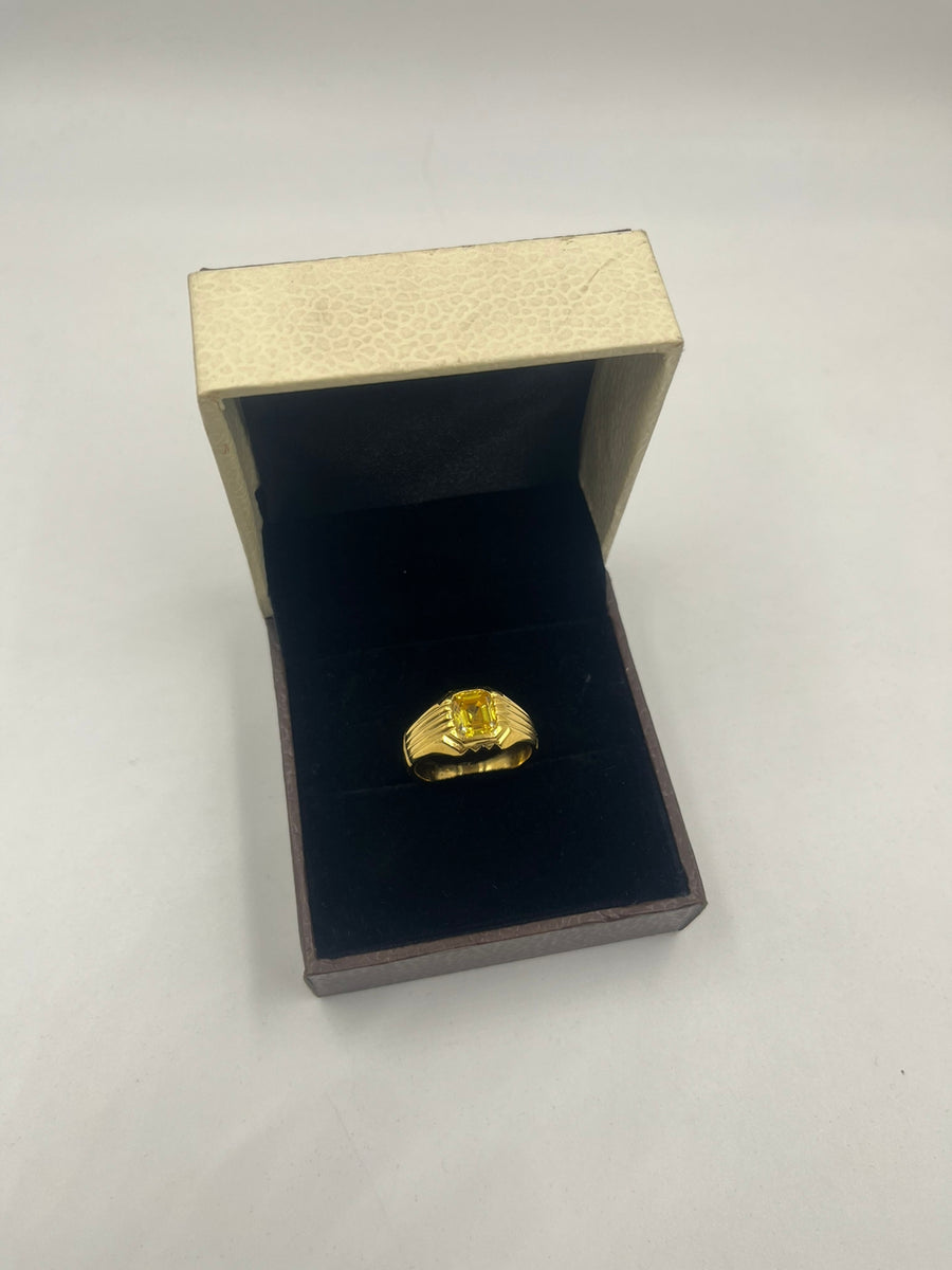 1 GRAM GOLD FORMING GURU NANG RING FOR MEN DESIGN A-6 – Radhe Imitation