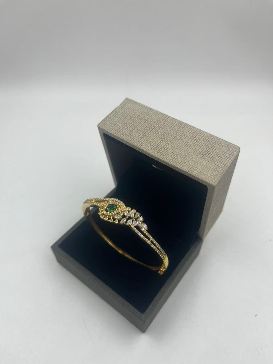 1 GRAM GOLD PLATING WITH DIAMOND DELICATE KADA FOR WOMEN DESIGN A-10 ...