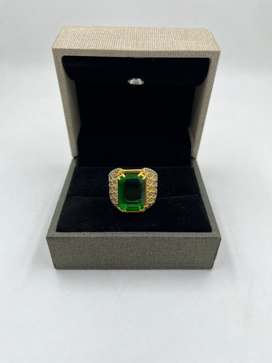 1 GRAM GOLD PLATING DIAMOND RING FOR MEN DESIGN A-259 – Radhe Imitation